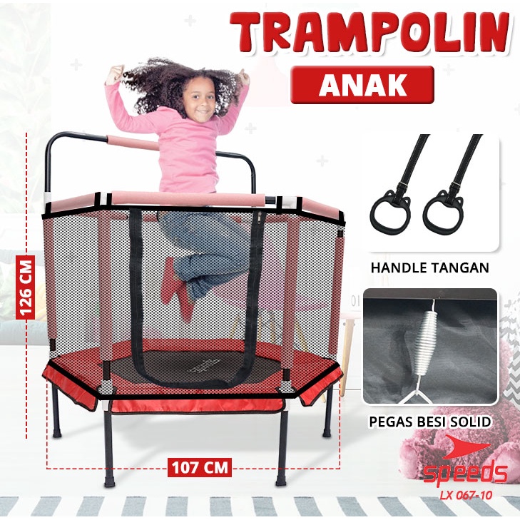 Jual SPEEDS Trampoline Anak Trampolin Lompat Anak Jump Mainan Olahraga Anak Outdoor Indoor 067 ...