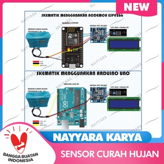 Jual Nayyara Sensor Curah Hujan Ombrometer Tipping Bucket Rain Gauge ...