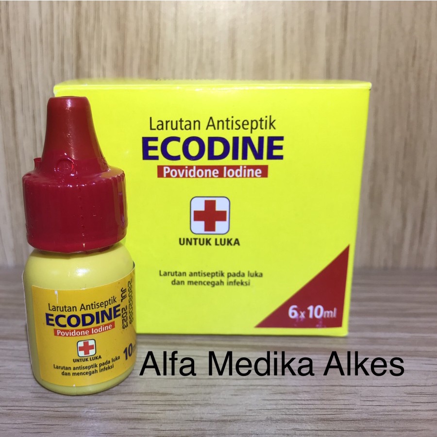 Jual Ecodine 10 ml Povidone Iodine Obat Luka Antiseptic Mini per box ...