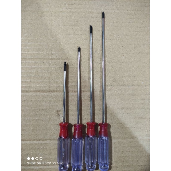 Jual obeng mini set (+) /obeng kecil isi 4pcs (3" 4" 5 "6") | Shopee ...