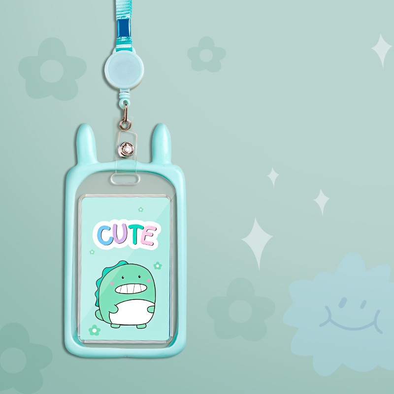 Jual [LOGU] Tempat ID card, Gantungan tempat kartu MRT ATM, Cute Office ...