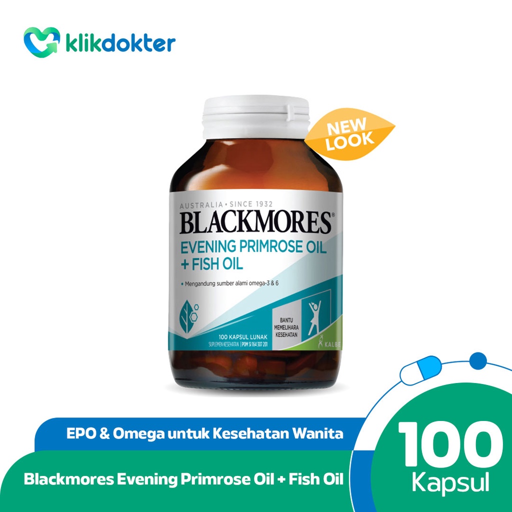 Jual Blackmores Evening Primrose Oil + Fish Oil (100) - Atasi Gejala ...