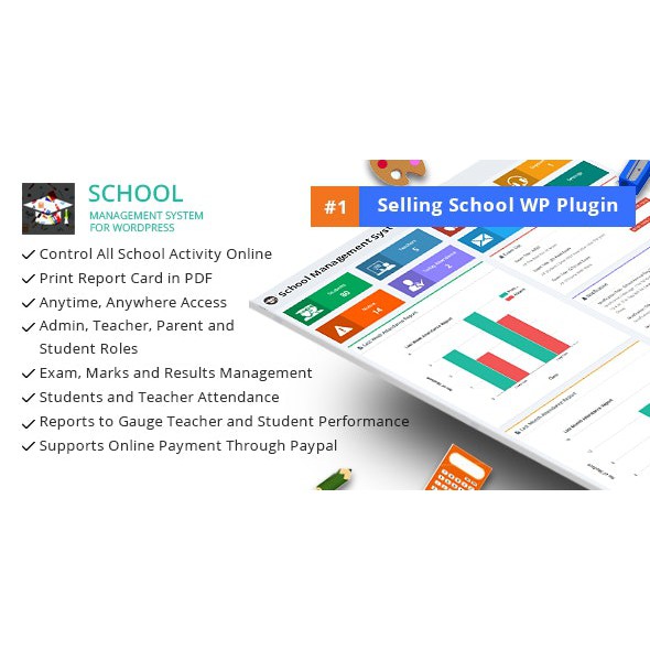 Jual School Management System v76 Plugin for Wordpress | Shopee Indonesia