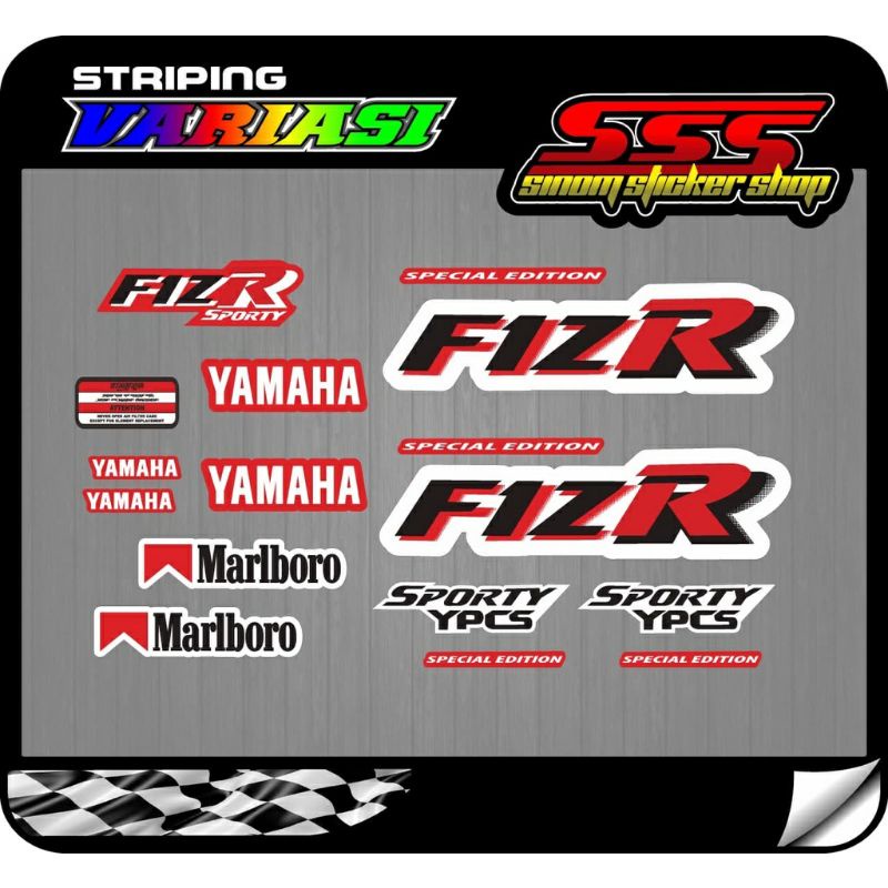 Jual stiker Striping Yamaha F1ZR FIZR Marlboro | Shopee Indonesia