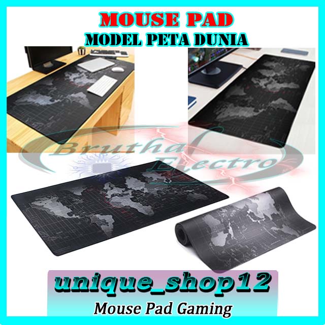 Jual Mouse Pad XL Desk Mat Motif Peta Dunia 300 x 600 / 300 x 800mm ...