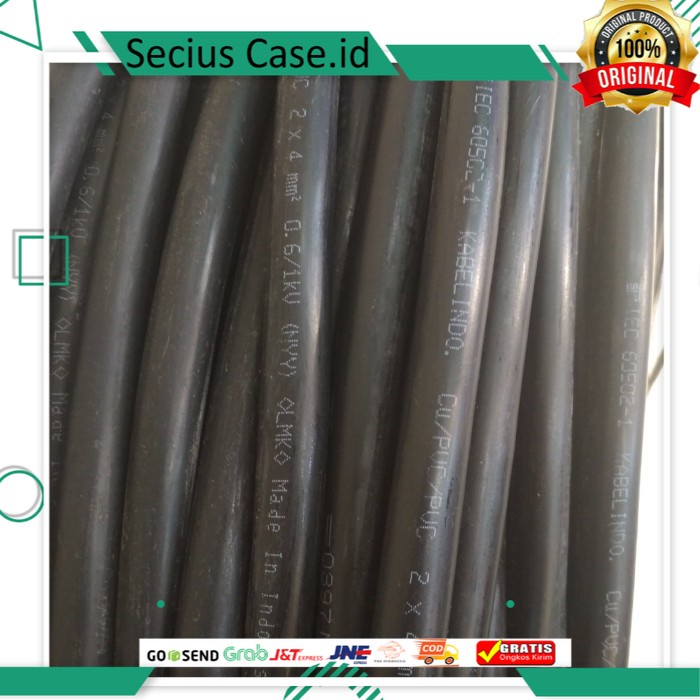 Jual KABEL TUNGGAL NYY 2X4MM 2X4 MM KABELINDO ECERAN METERAN POTONGAN ...