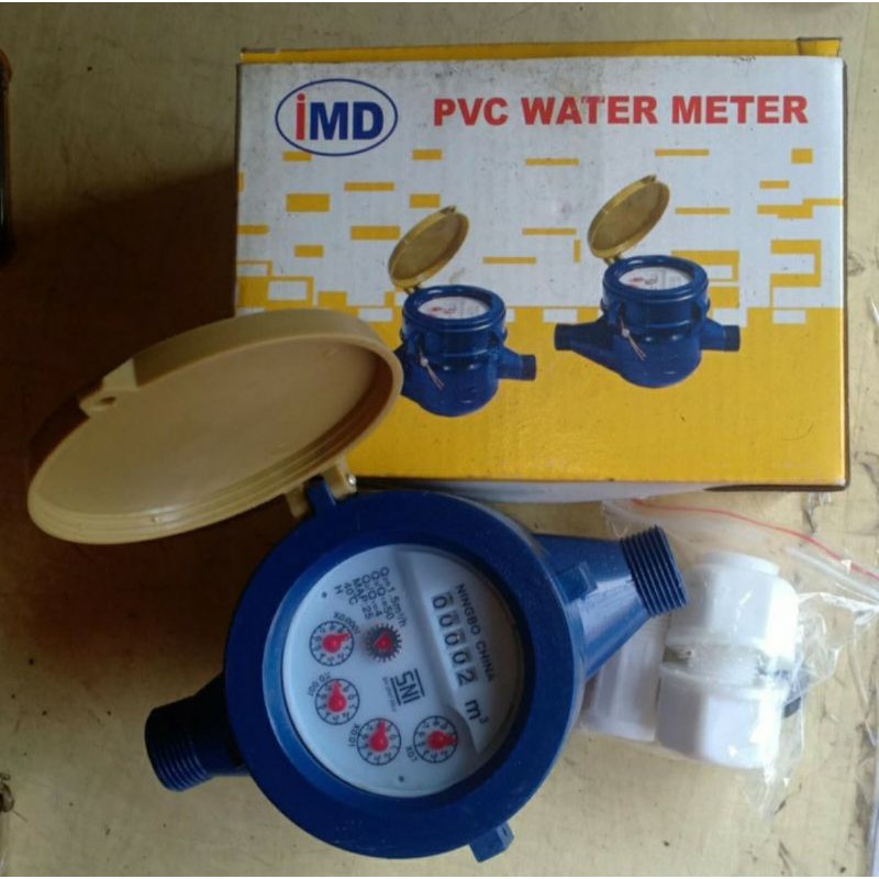 Jual Meteran Air PDAM PVC IMD 1/4 Inch PVC WATER METER SNI MERK IMD BERKUALITAS | Shopee Indonesia