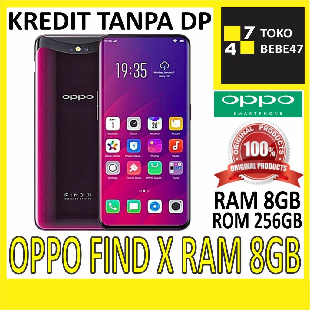 Jual OPPO FIND X BLUE / RED Ram 8GB / 256 GB Garansi Resmi PRE ORDER ...