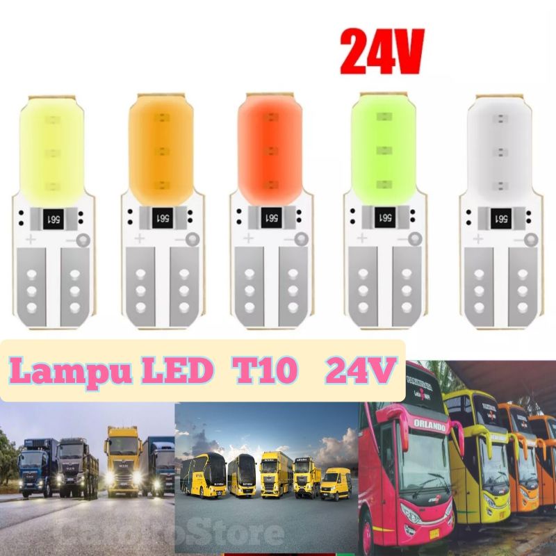 Jual Lampu Led T10 24V Bus Truck lampu senja Kota canbus | Shopee Indonesia