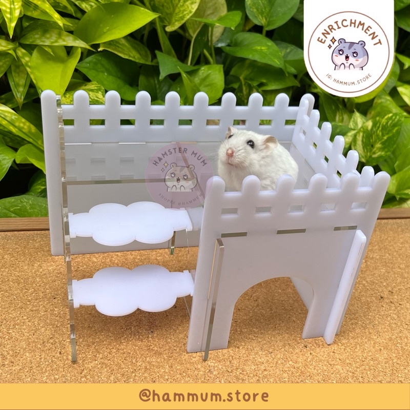 Jual Rumah Hamster Hideout Akrilik A5 | Hamster Mini Castle Acrylic ...