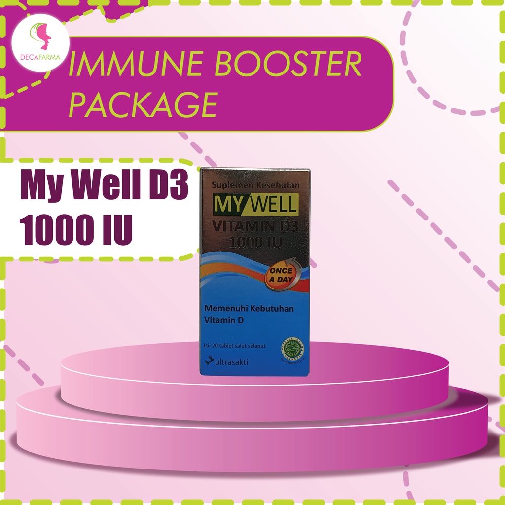 Jual MY WELL D3 1000 IU - VITAMIN PENAMBAH IMUN TUBUH - 20 tablet ...