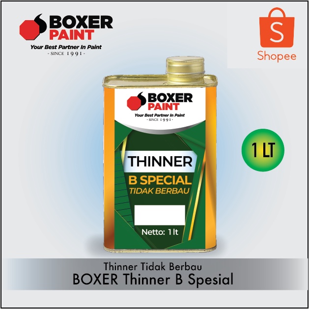 Jual BOXER Thinner B Spesial (1 LT) Thinner Tidak Berbau | Shopee Indonesia