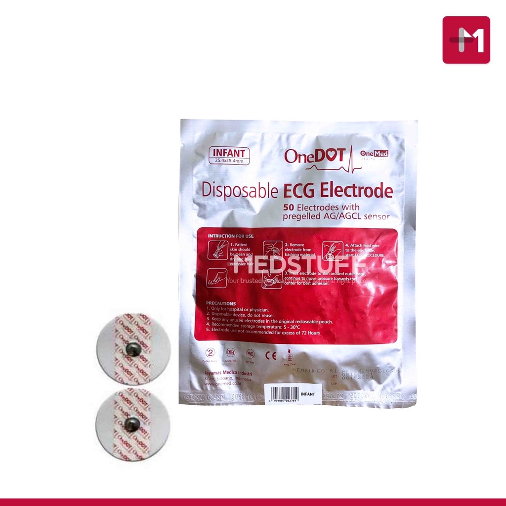 Jual One Dot OneDot ECG Electrode isi 50s Elektroda EKG | Shopee Indonesia