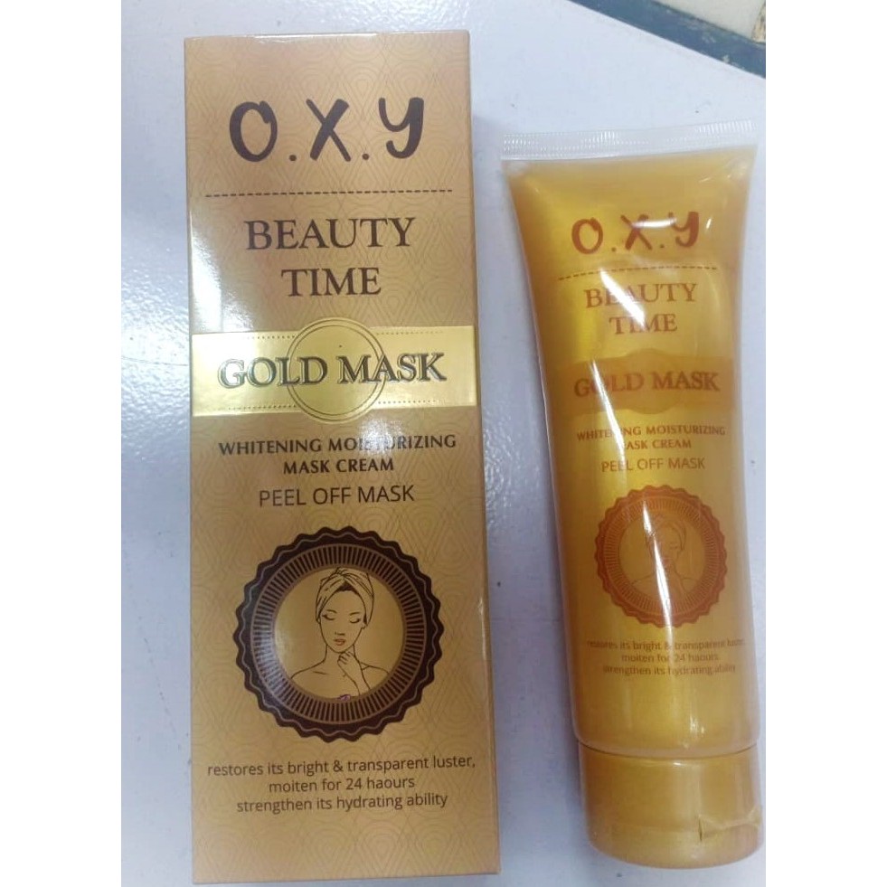 Jual Gold Mask Oxy Beauty Time - Masker Gold Oxy ORIGINAL | Shopee ...