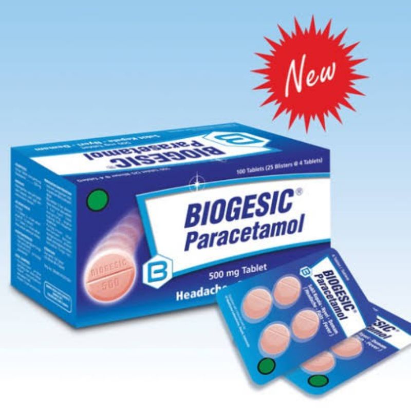 Jual BIOGESIC/Tablet untuk meredakan Sakit Kepala, Nyeri dan Demam @4 ...
