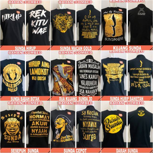 Jual Kaos Jati Diri Sunda Urang sunda getih sunda Bandung Jawa Barat ...