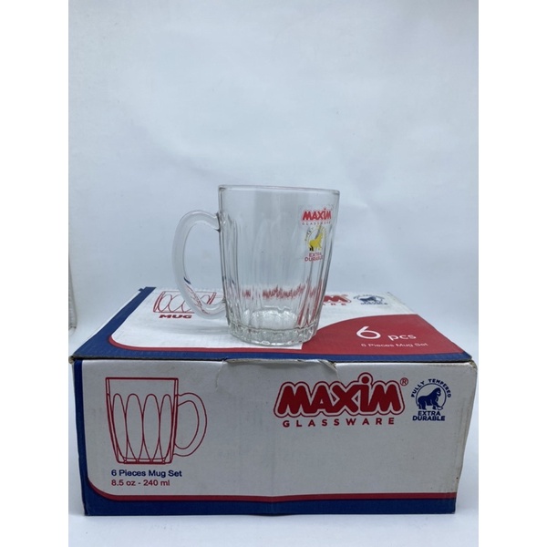 Jual MAXIM- GELAS GAGANG MVC 9T / GELAS KOPI/ GELAS TEH 9T | Shopee ...