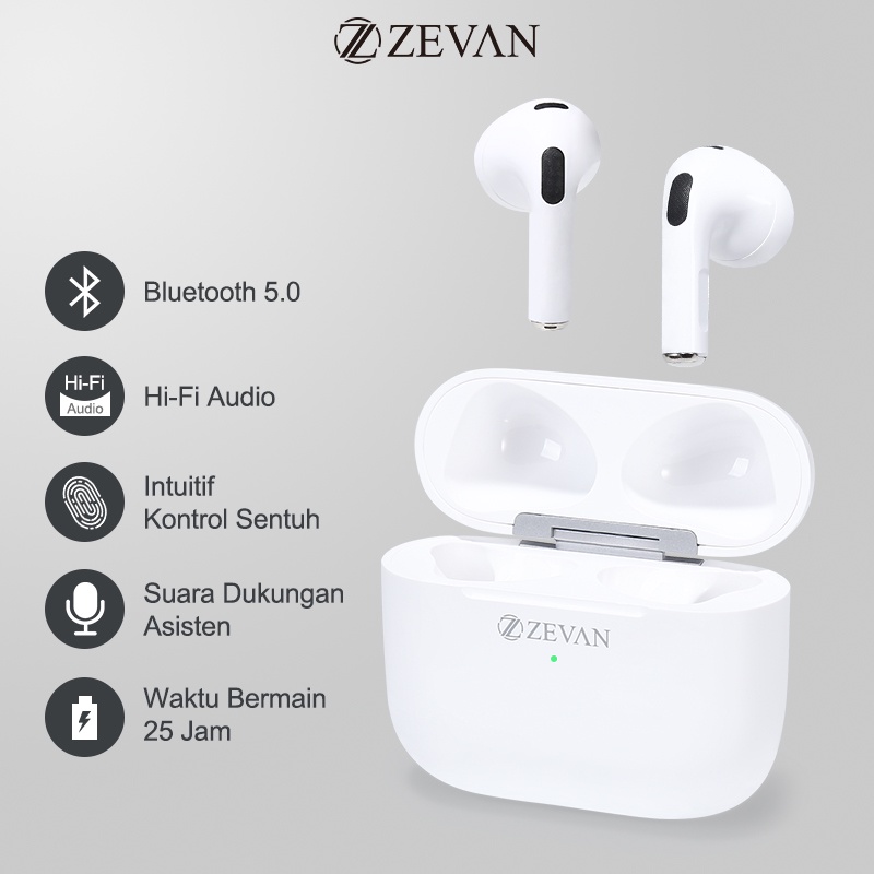 Jual ZEVAN Headset Bluetooth TWS Wireless Pro4S Stereo Musik Earphones ...