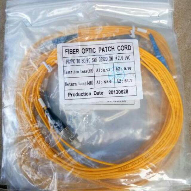 Jual Patchcore sc upc to fc 3m diameter 2mm | Shopee Indonesia