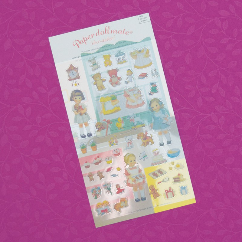 Jual Paper Doll Mate Baking Diary Deco Stickers / Sticker Hiasan Buku ...