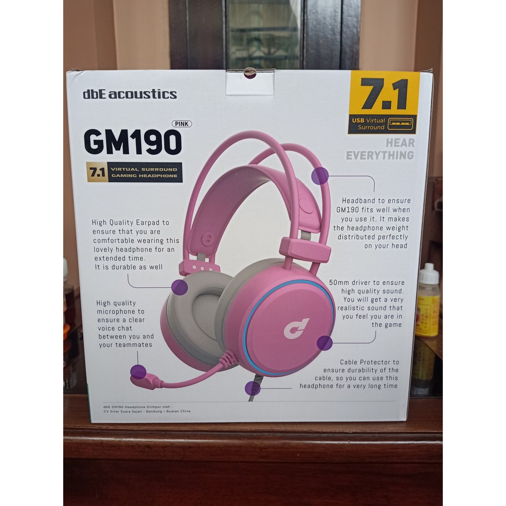 Jual Headset Gaming dbE GM 190 Pink Edition | Shopee Indonesia