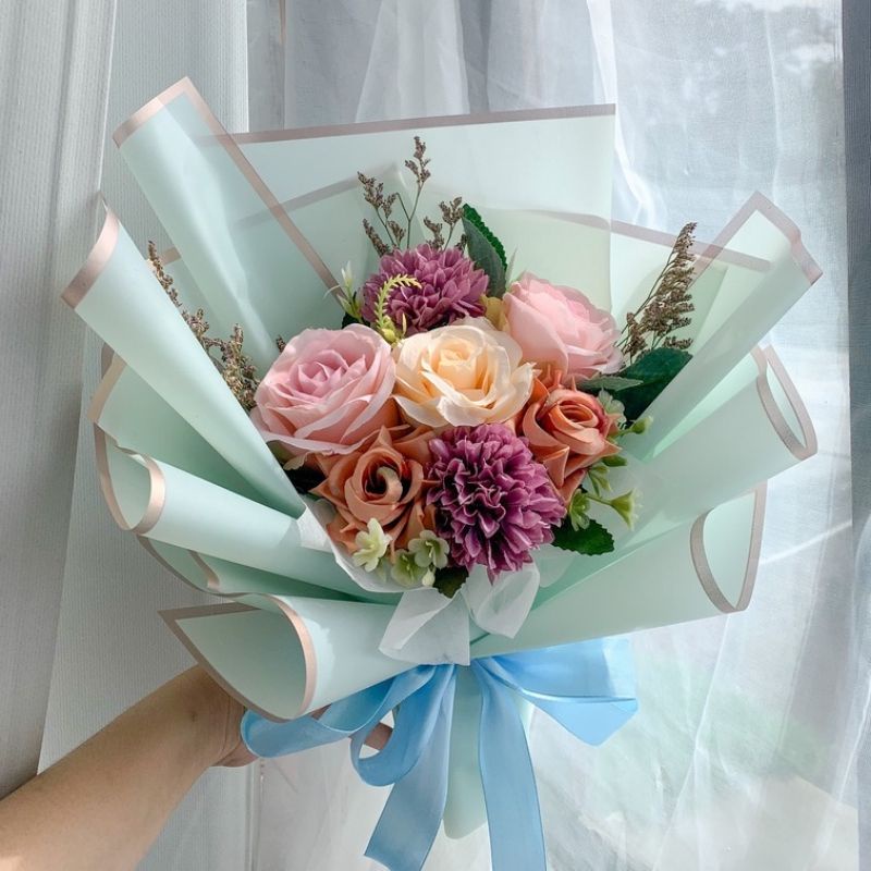 Jual Graduation Flower Bouquete/Buket Bunga Graduasi - Mint | Shopee ...