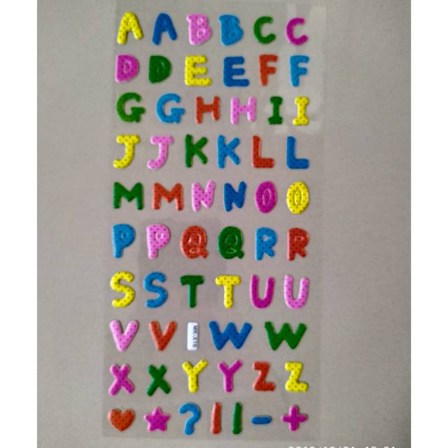 Jual Stiker anak timbul HURUF 10x22cm | Shopee Indonesia