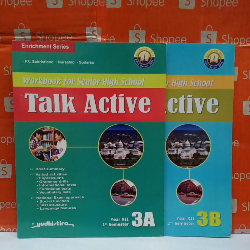 Jual workbook for senior high school talk active 3A+3B SMA kelas 12 | Shopee Indonesia