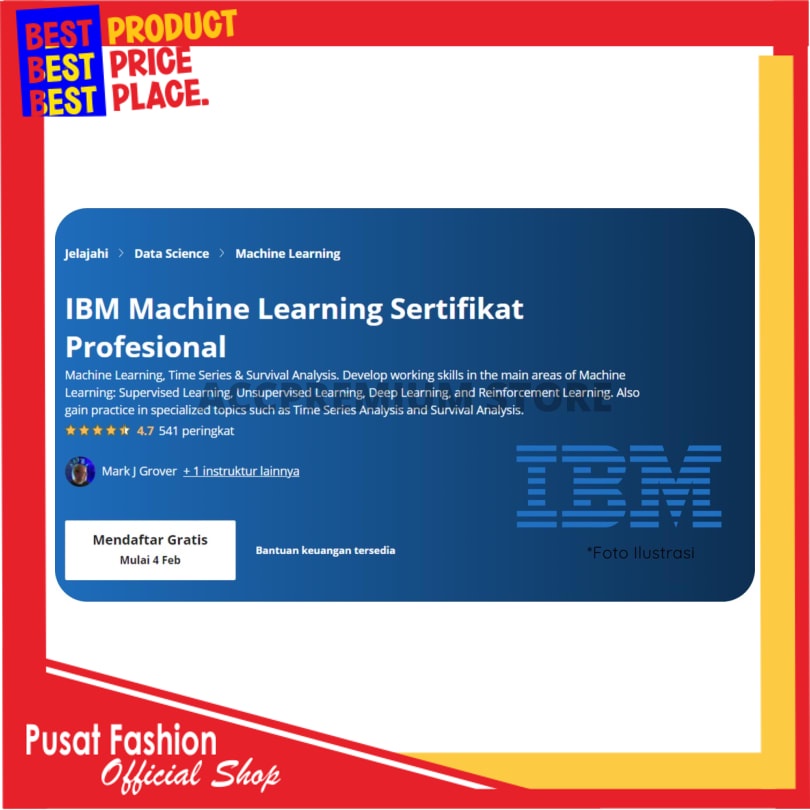 Jual Pusatpro - Promo Bergaransi Course Ibm Machine Learning ...