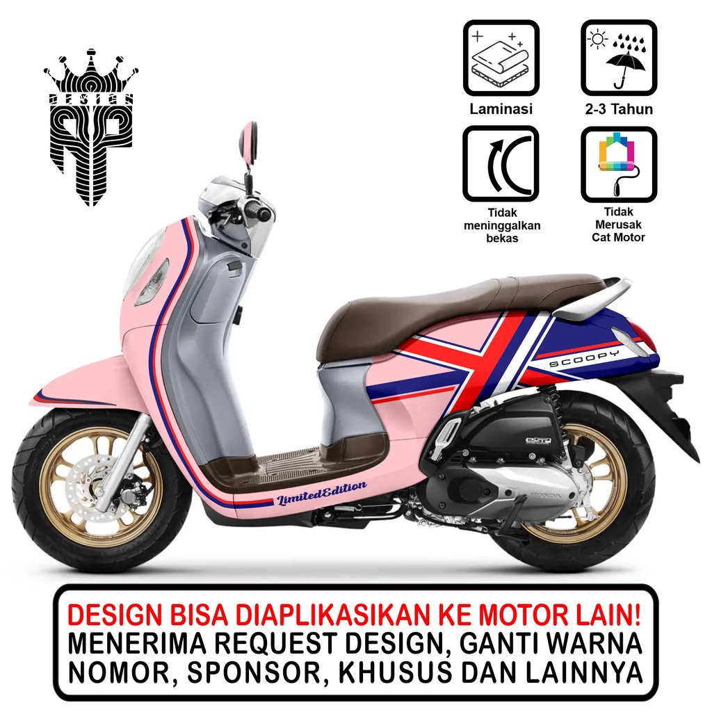 Jual decal sticker scoopy full body FI scopy dekal stiker skopi karbu ...