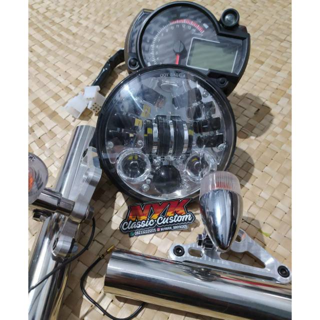 Jual Paket lampu hd daymaker set spidometer,sein dan pangkon lampu cnc ...