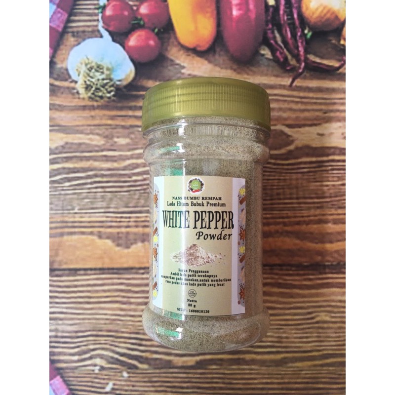 Jual Lada Putih Bubuk Murni / White Pepper Powder Nass Bumbu Rempah ...