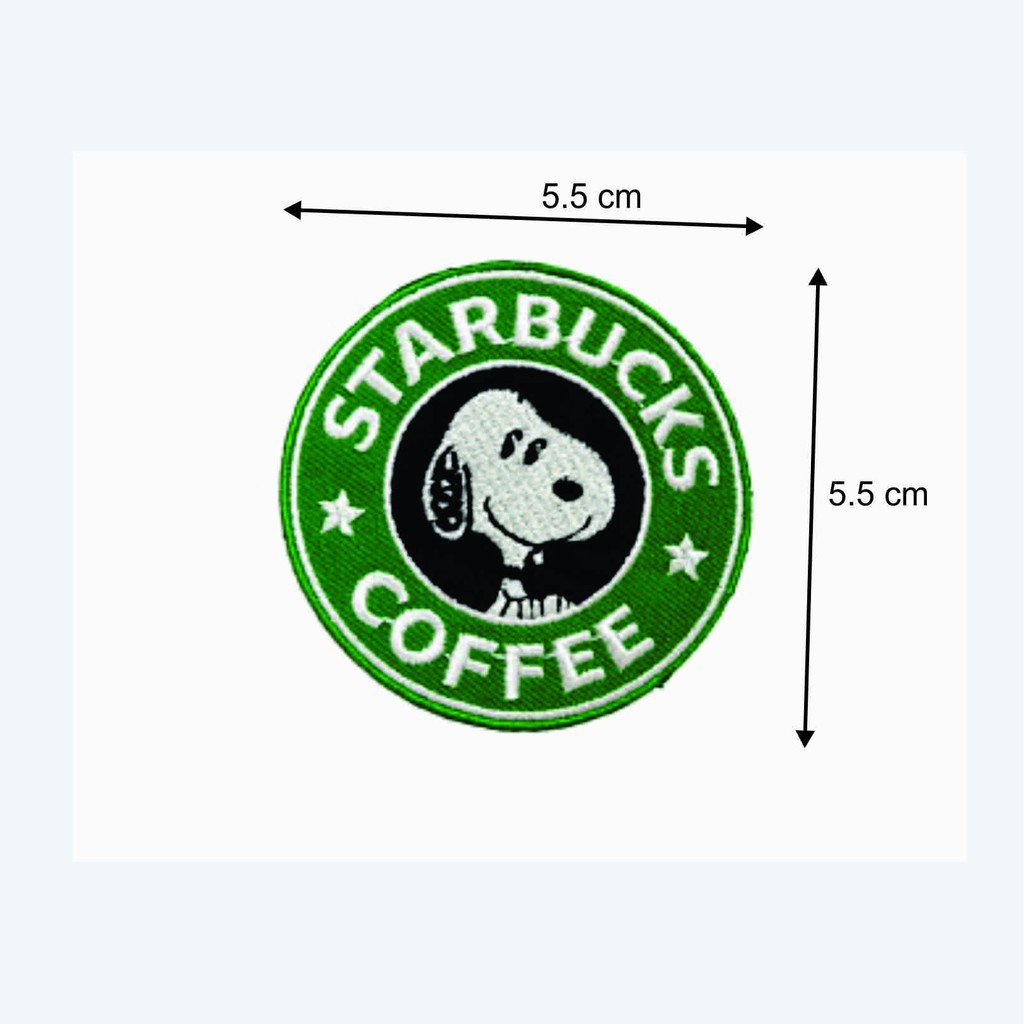 Jual Iron Patch Emblem Snoopy Starbuck coffee | Shopee Indonesia