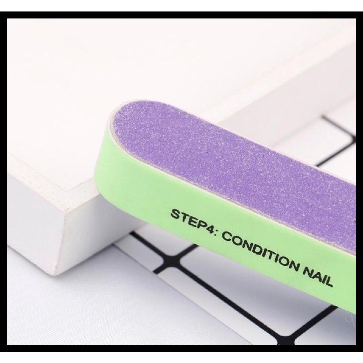 Jual Amplas Kuku Nail Art Manicure 4 Way Shiner Buffer Buffing Block ...