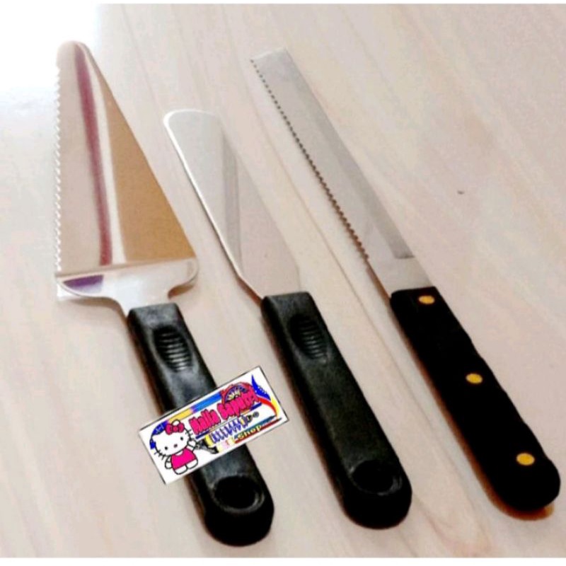 Jual Spatula,Pisau roti,Spatula bengkok/1 set spatula penghias kue ...