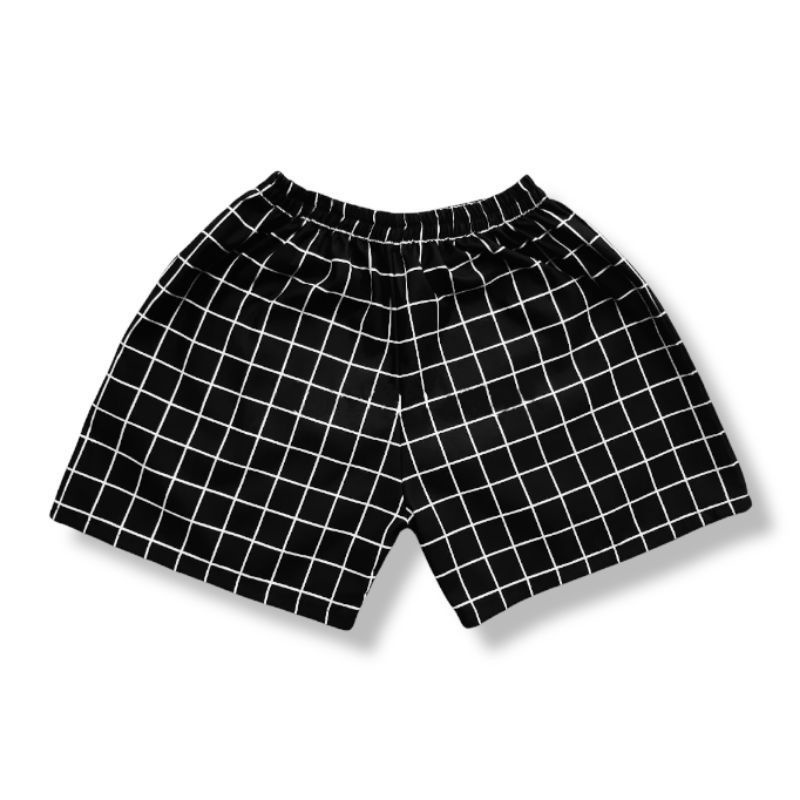 Jual Celana Pendek Boxer Dewasa Unisex Kotak Kotak Aesthetic Celana Pendek Santai Kolor