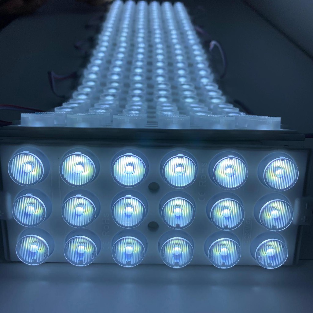 Jual Lampu LED Module 18 Mata (3x6) 12 Volt / LED Modul 12V 3x6 Mata ...