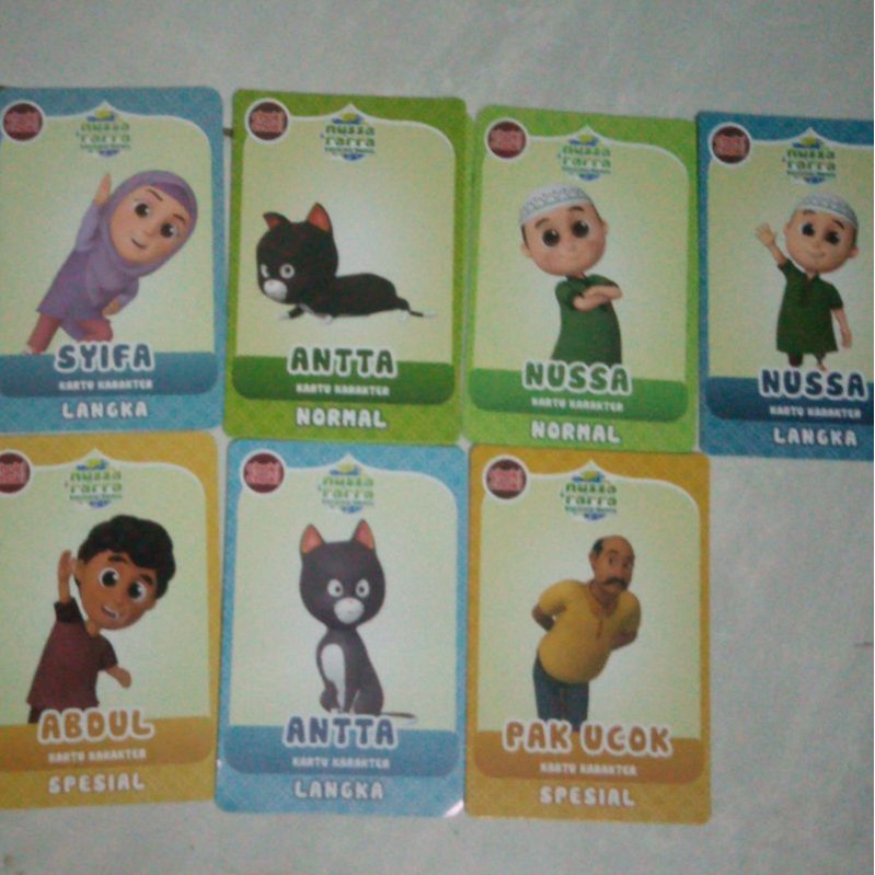 Jual KARTU KARAKTER NORMAL/LANGKA/SPESIAL NUSSA RARA ABDUL SYIFA PAK ...