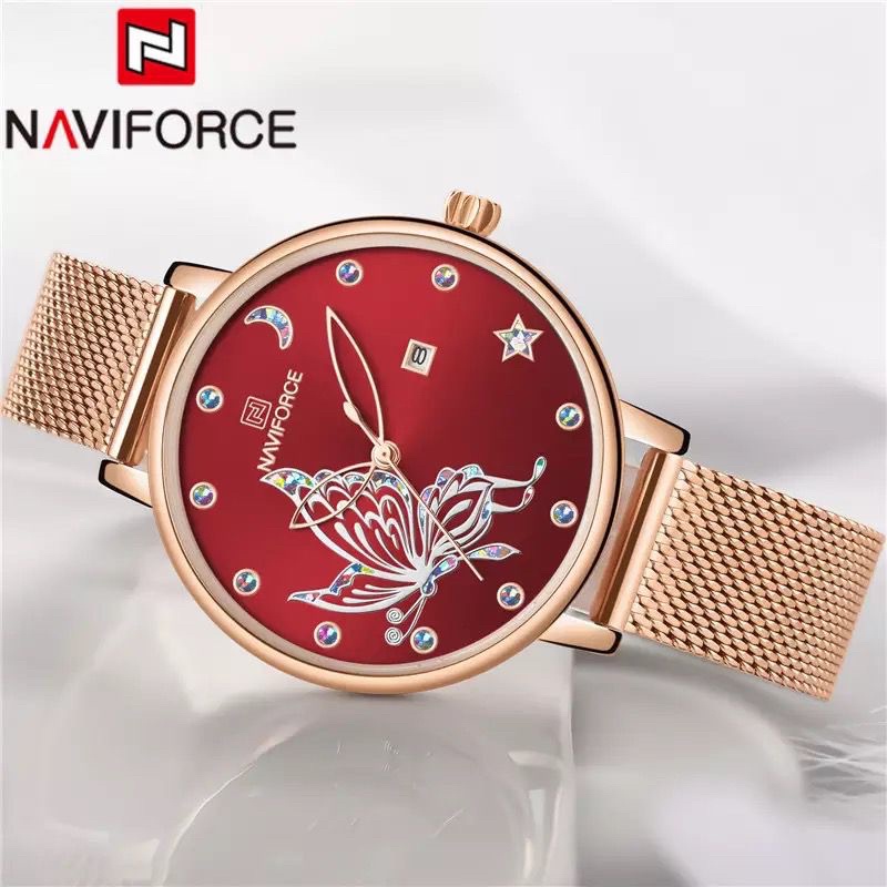 Jual jam tangan rante cewe original naviforce | Shopee Indonesia