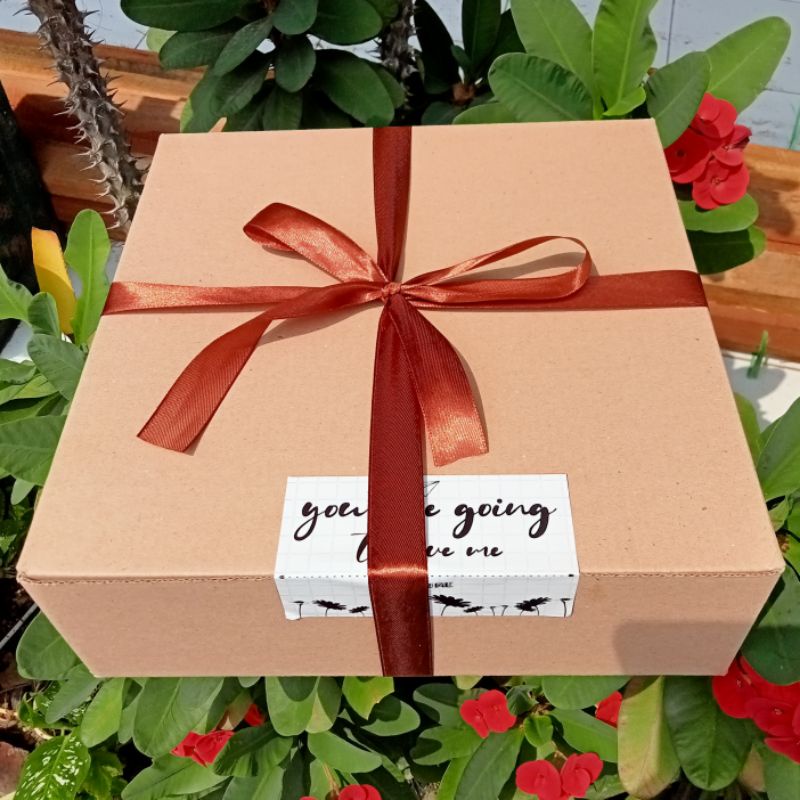 Jual BOX 25X25X8.5 - KOTAK KADO - KADO ESTETIK - KOTAK HAMPERS - BOX ...