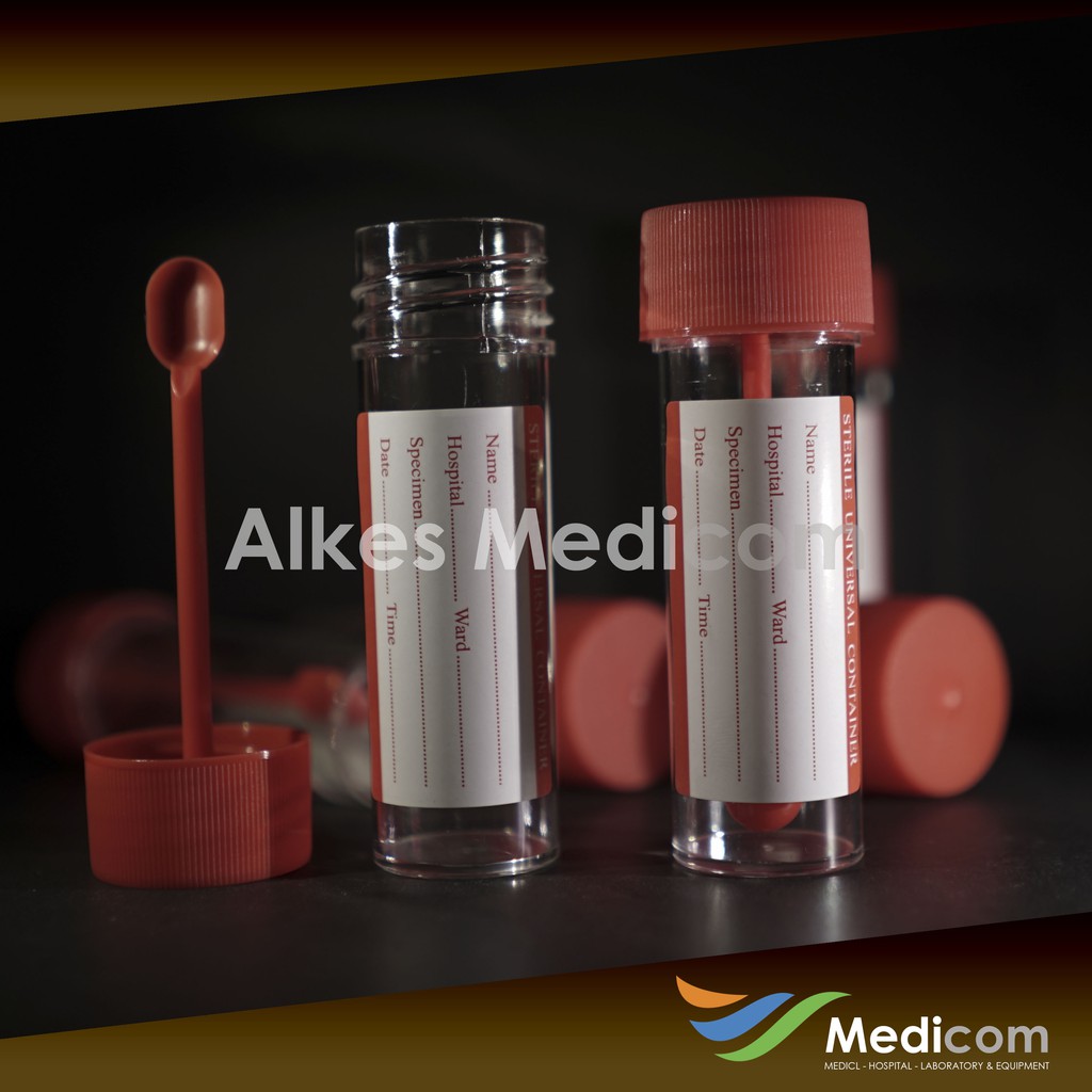 Jual Pot Feces Sterile Transparant Bersendok 30 cc ml Feaces Faeces ...