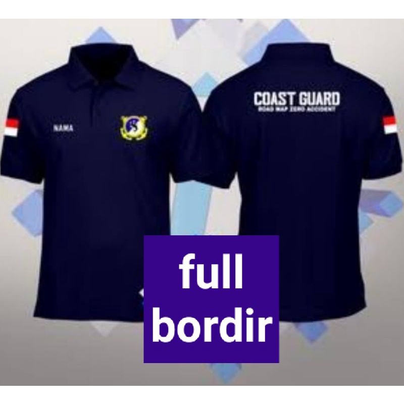 Jual Kaos coast guard full bordir kaos polo coast guard polo shirt ...