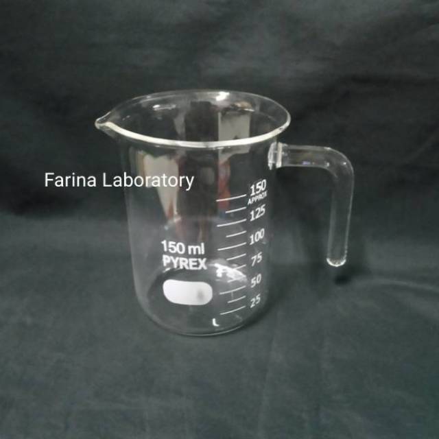 Jual Beaker Glass with Handle 150ml Pyrex Class A | Shopee Indonesia