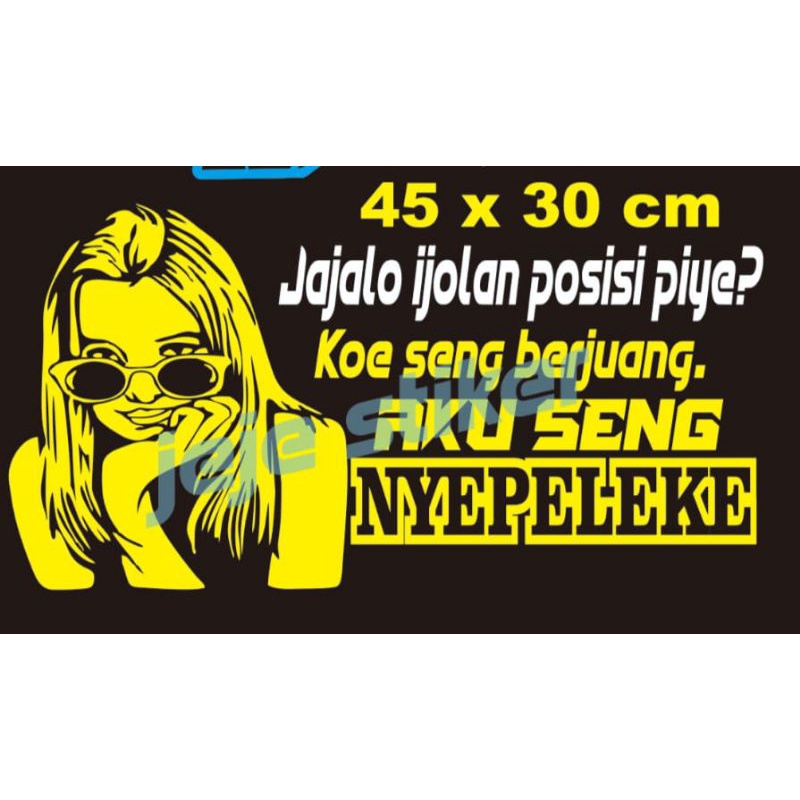 Jual STICKER CUTTING GAMBAR CEWEK UNTUK KACA /BODY PINTU MOBIL TRUCK PICK UP DLL | Shopee Indonesia