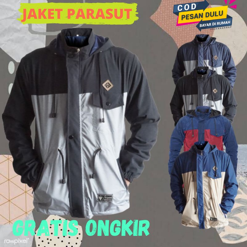 Jual Jaket Parasut Cowok Jaket Parasut Pria Jaket Parasit Pria | Shopee ...