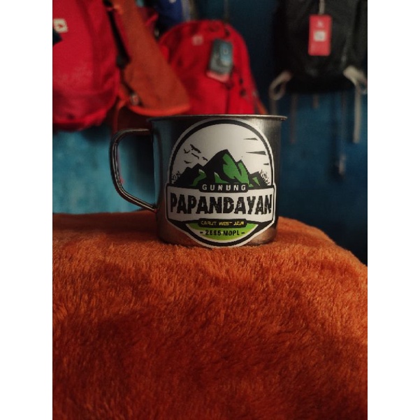 Jual Mug Cangkir Outdoor Diameter kurang Lebih 7cm Gelas Stainless ...