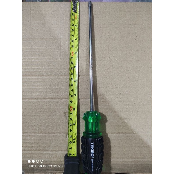 Jual obeng granat tekiro 8inch (200mm)/obeng bunga gagang karet 4inch ...