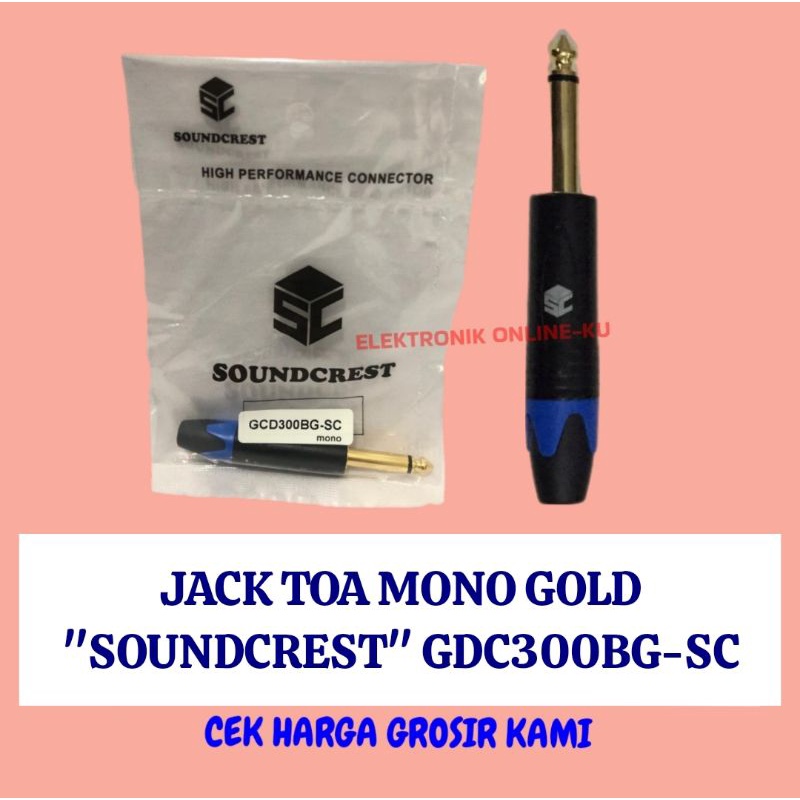 Jual JACK TOA JEK AKAY MONO GOLD SOUNDCREST GDC300BG-SC HITAM ORIGINAL ...