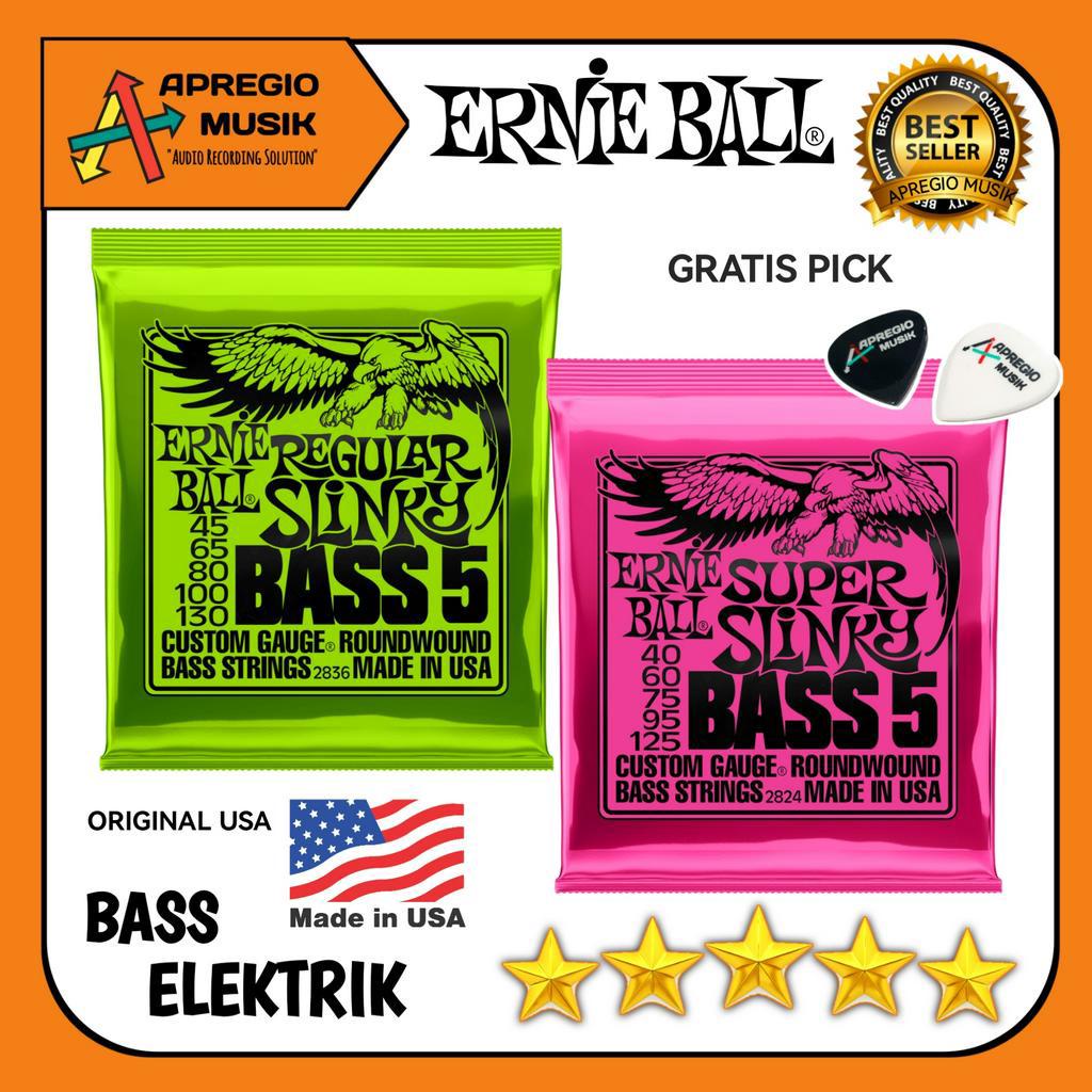 Jual ERNIE BALL ernieball senar bass elektrik 5 string 2836 2824 ...