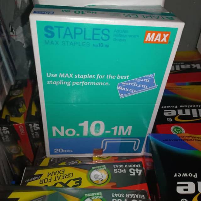 Jual Isi staples max no 10 kecil 1 pcs | Shopee Indonesia